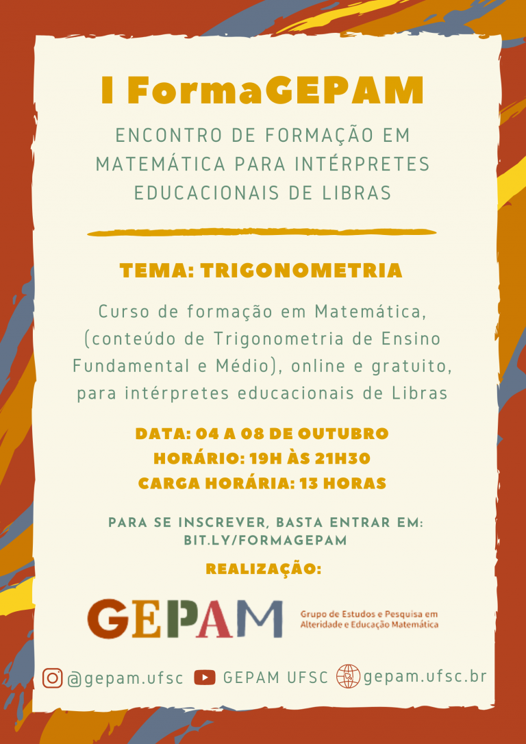 GEPAM – Grupo de Estudos e Pesquisa em Alteridade e Educação Matemática